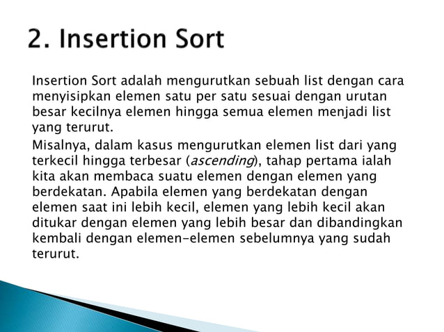 PPT PERTEMUAN ALOGARITMA SORTING OPPPPPPPPP | PPT