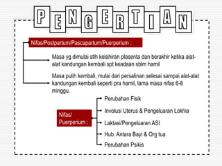 pengetahuan konsep dasar pada masa nifas | PPT