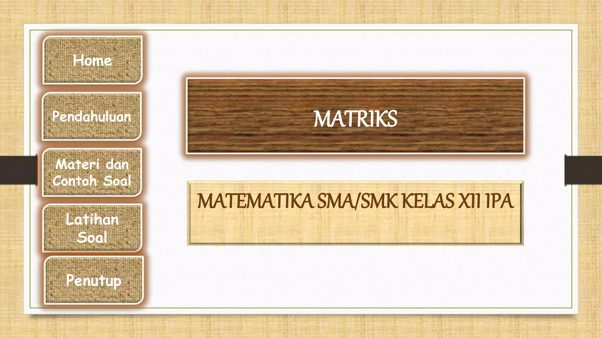 Ppt matriks | PPTX