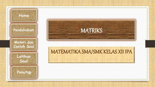 Ppt matriks | PPTX
