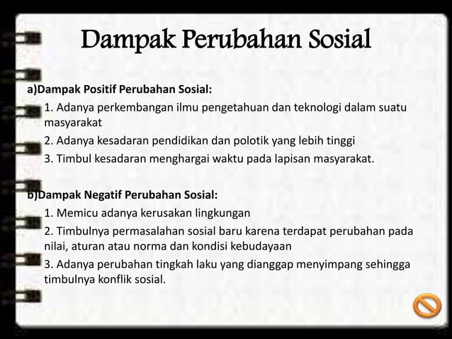 Ppt perubahan sosial | PPTX