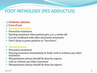 Ppt (pes adductus) | PPTX | Physical Therapy | Wellness
