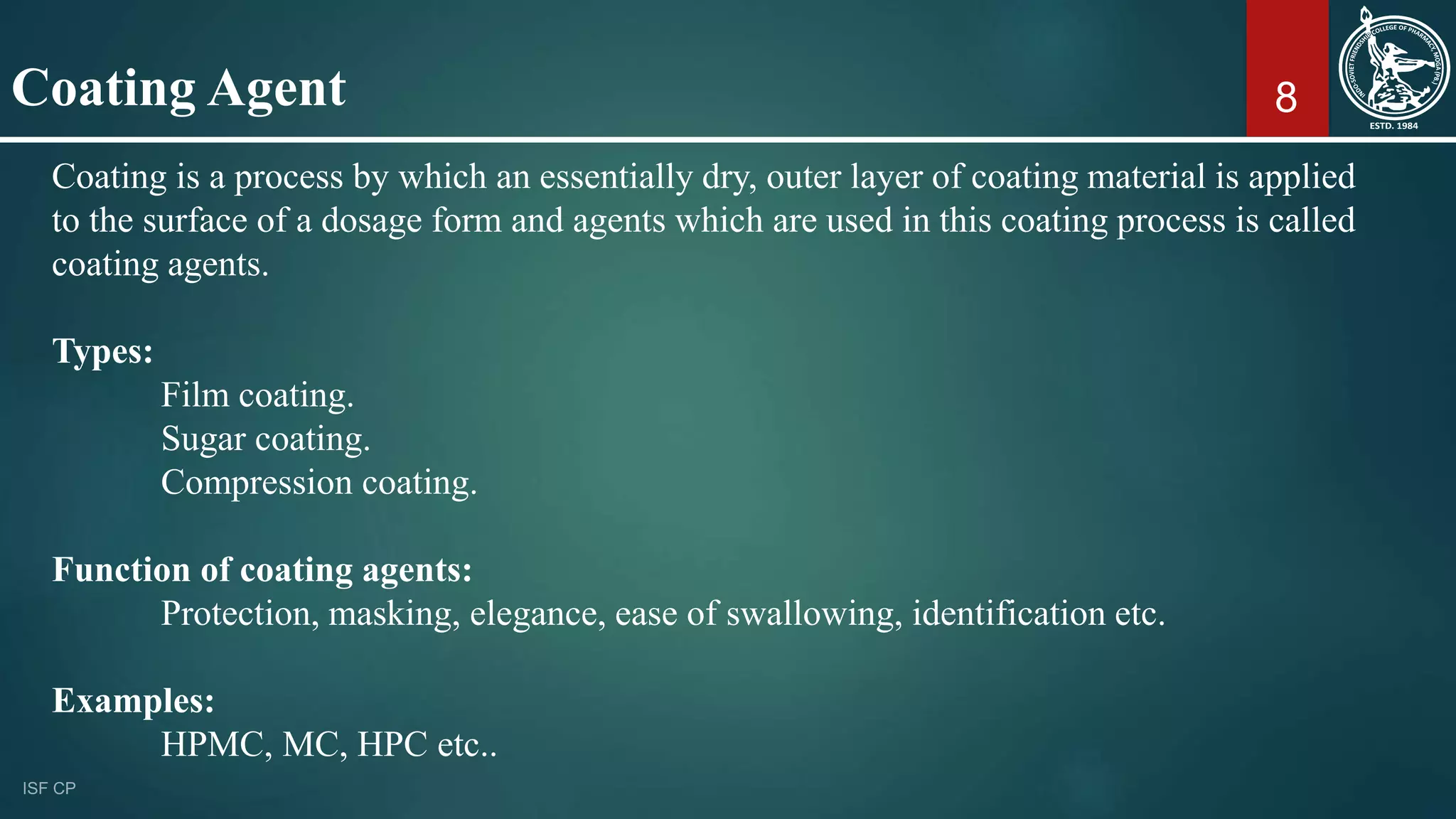 Pharmaceutical Additives | PPTX