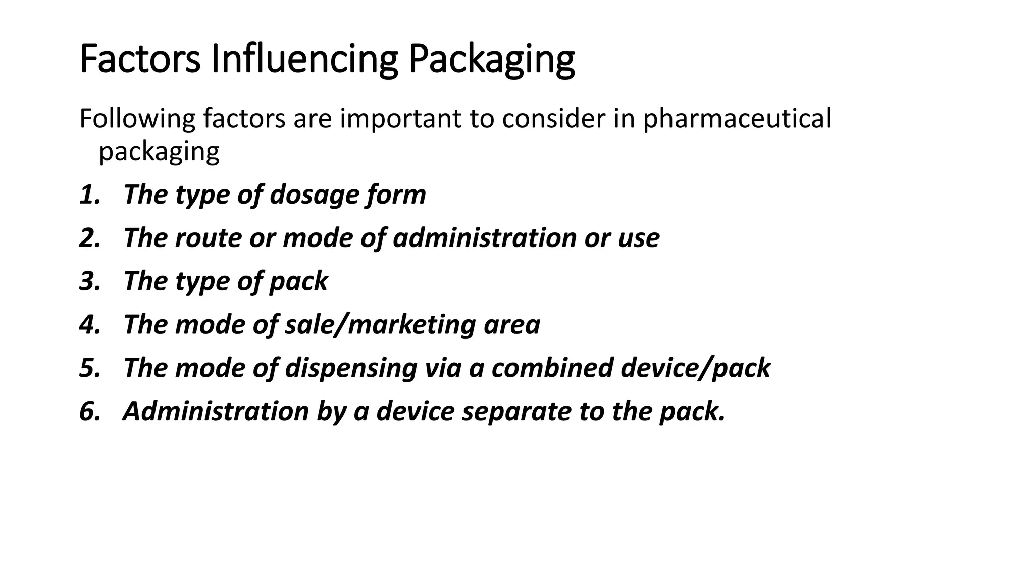 Pharmaceutical packaging technology | PDF