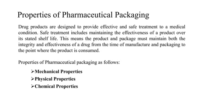 Pharmaceutical packaging technology | PPT