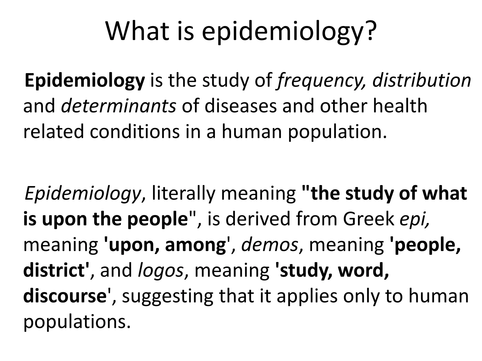 Epidemiology and its relevance in physiotherapy @Dr.Muskan Rastogi (PT ...