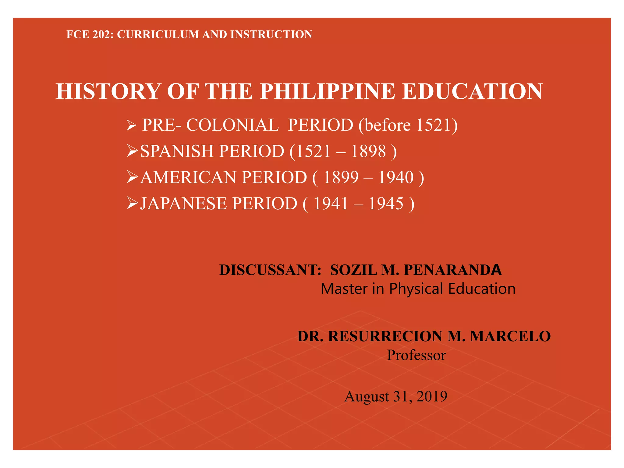 phil educ history | PPTX