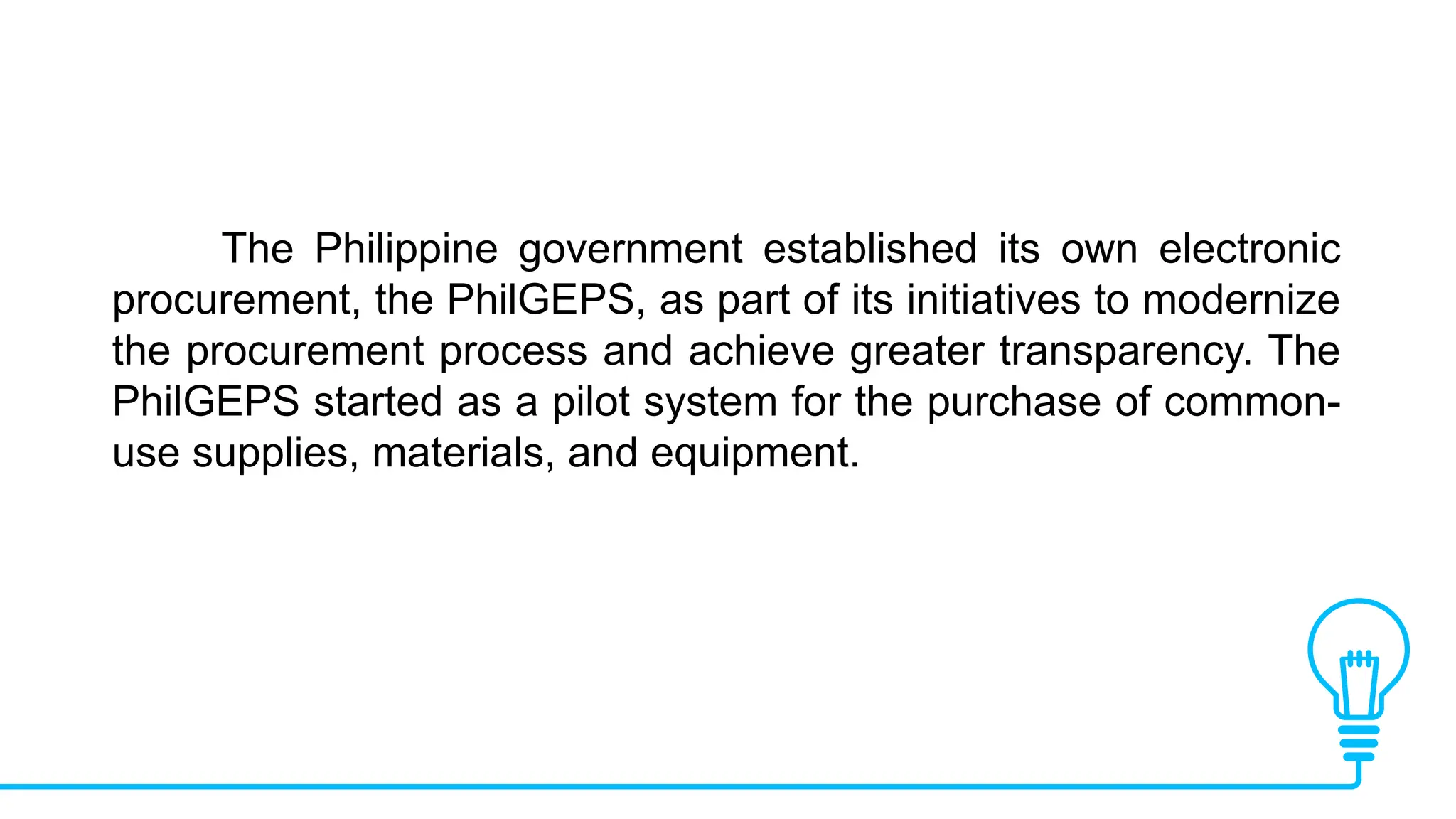 Power Point for PhilGEPS Orientation for Secondary and Elementary ...