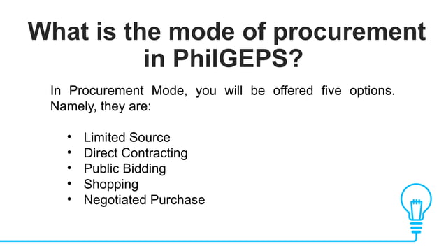 Power Point for PhilGEPS Orientation for Secondary and Elementary ...