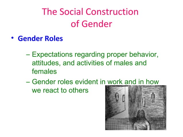 GENDER AS A SOCIAL CONSTRUCT | PPT