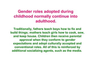 GENDER AS A SOCIAL CONSTRUCT | PPT