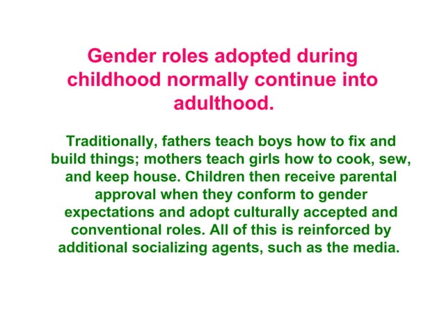 GENDER AS A SOCIAL CONSTRUCT | PPT