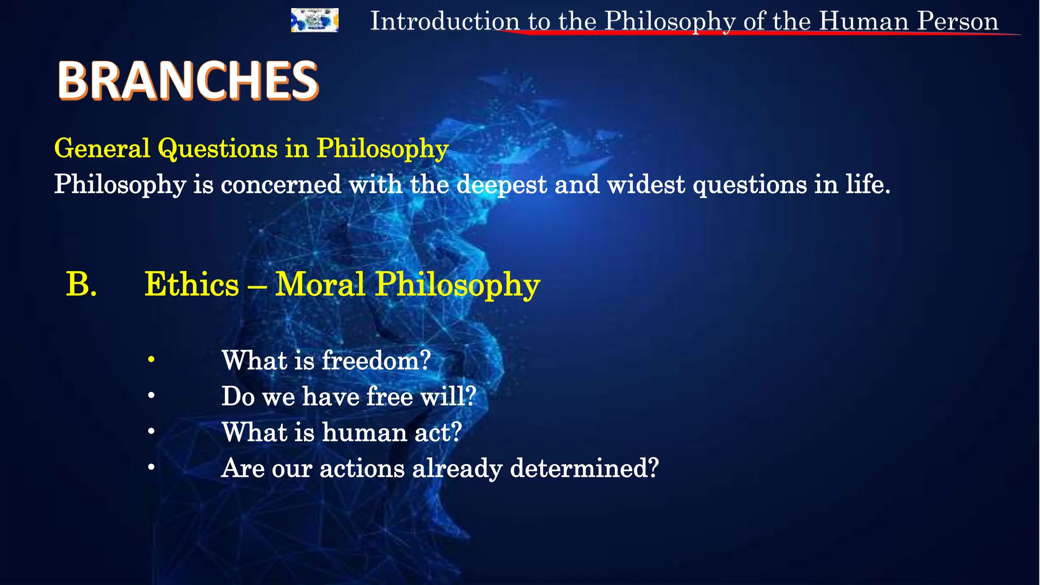 Meaning, Characteristics, and Branches of Philosophy | PPTX