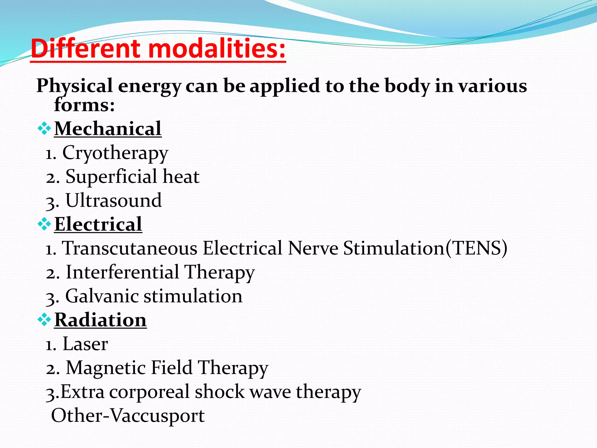 Physical Therapies in Management of Sports Injuries | PPSX