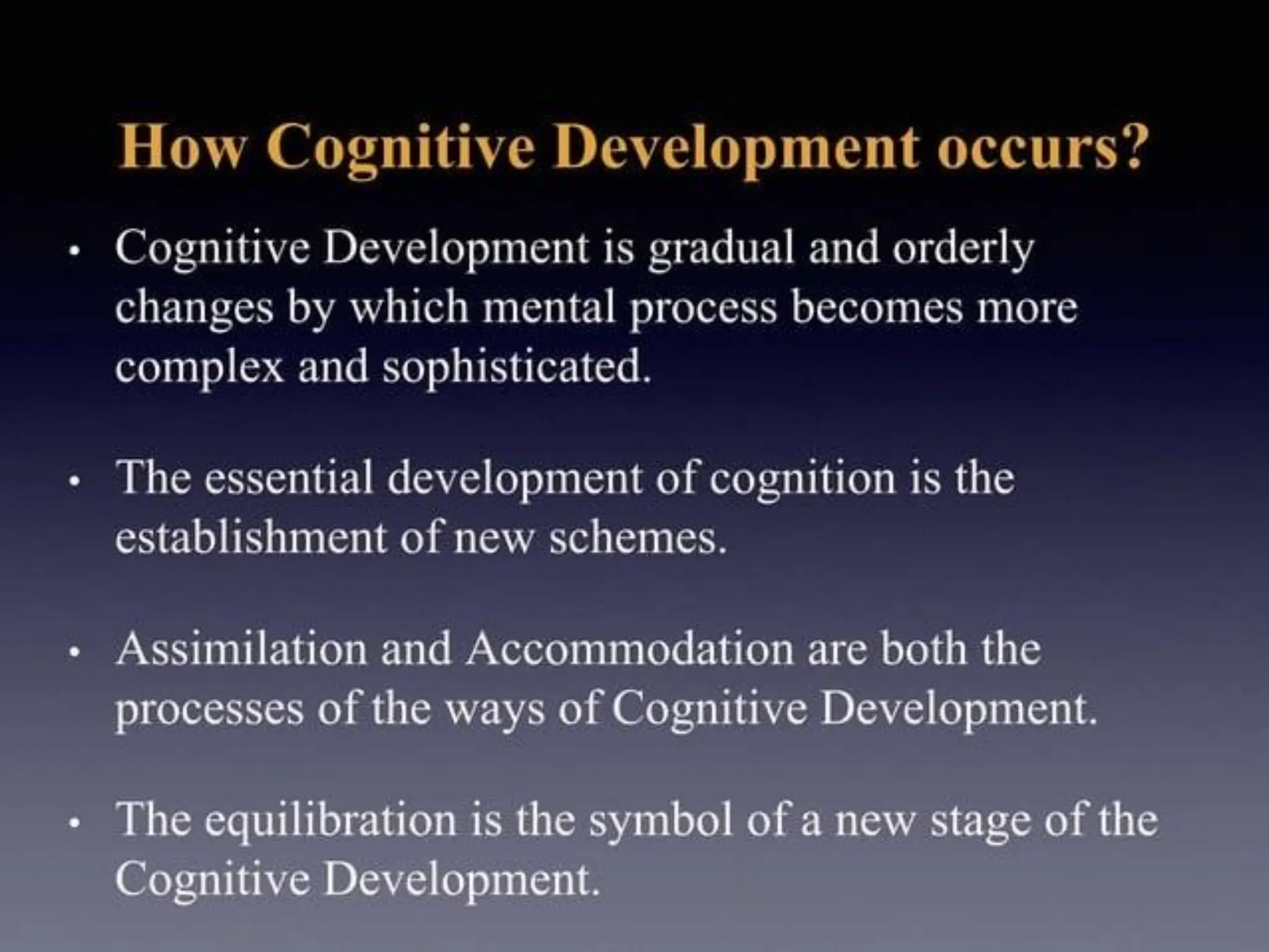 Jean Piaget four stages of cognitive develoment | PDF