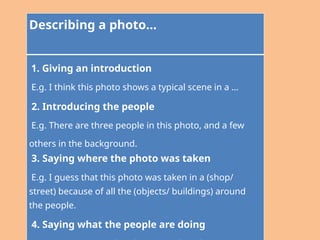 PPT Picture Description for primary kids | PPTX