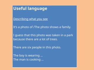 PPT Picture Description for primary kids | PPT