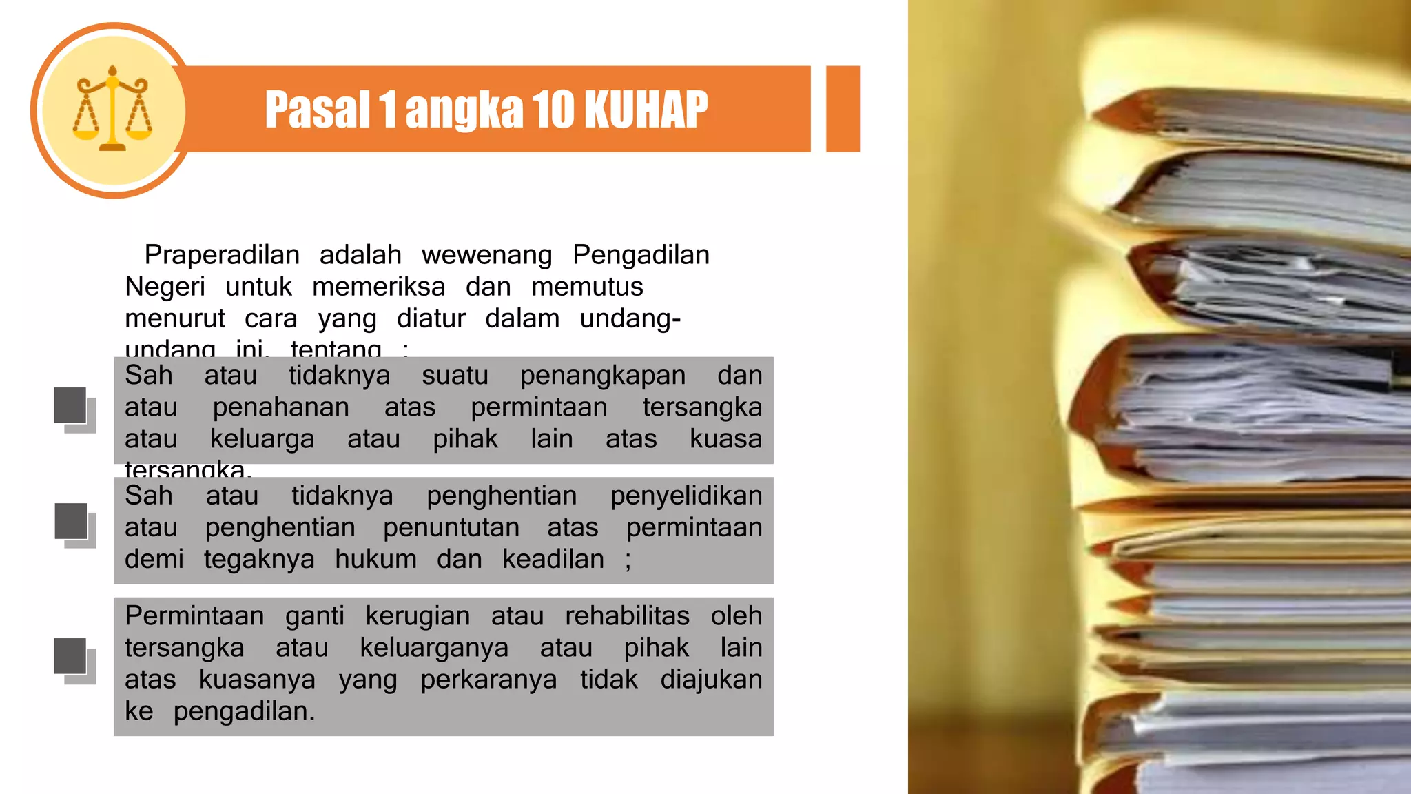 PPT HUKUM PIDANA - Pra peradilan Di Indonesia | PPTX