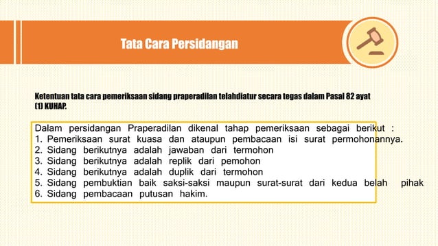 PPT HUKUM PIDANA - Pra peradilan Di Indonesia | PPTX