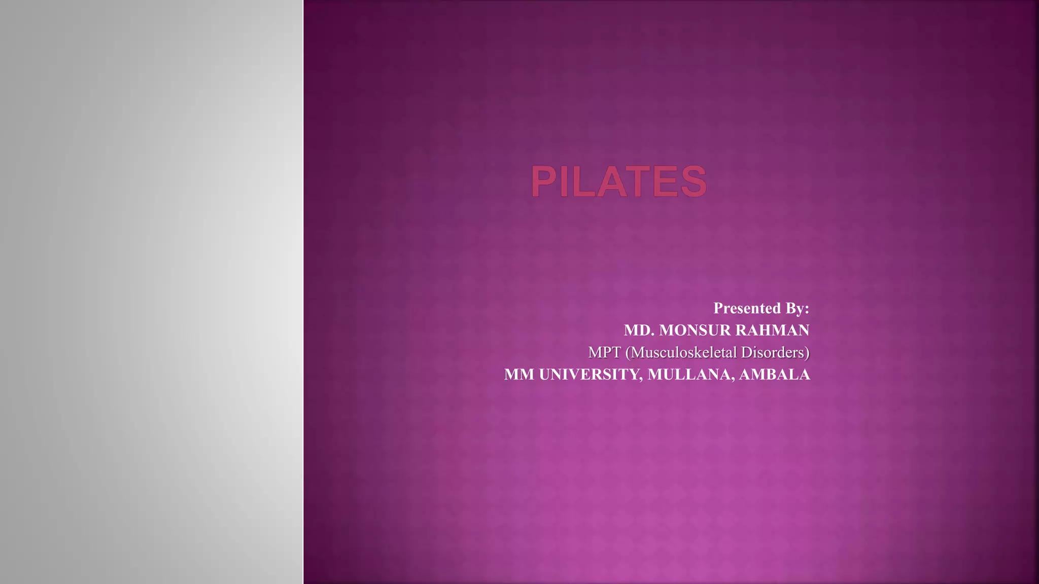pilates | PPTX