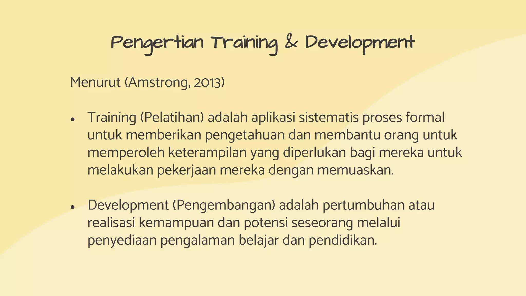 Training & Development | PPTX