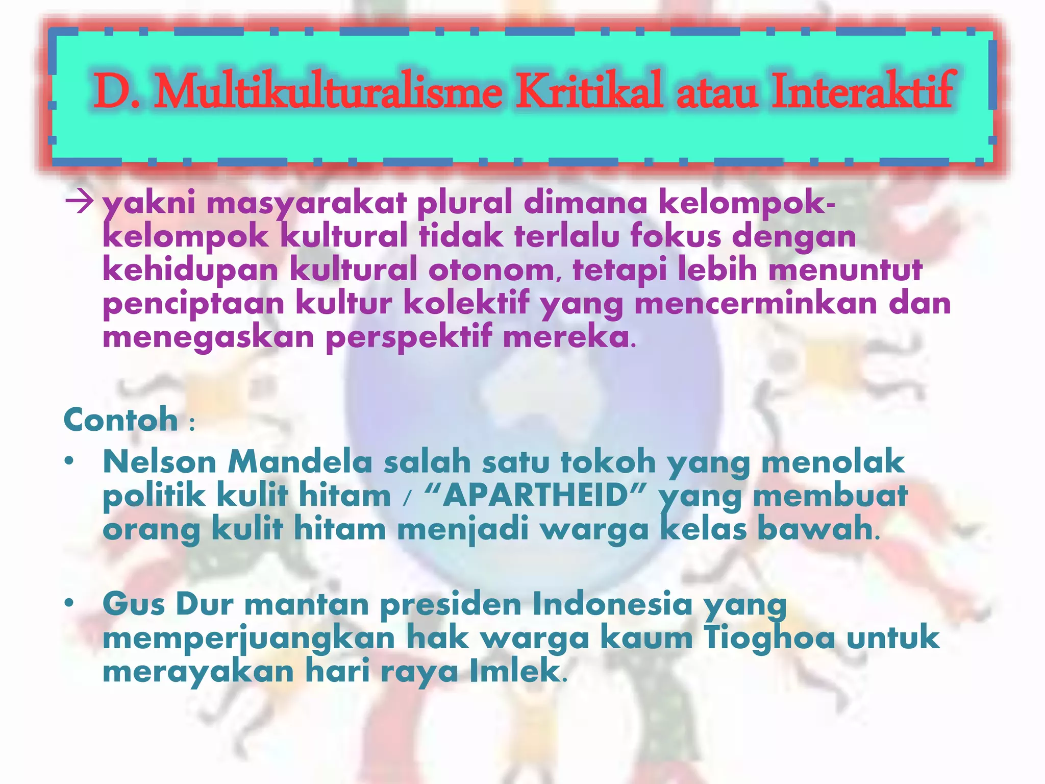 MULTIKULTURALISME | PPTX