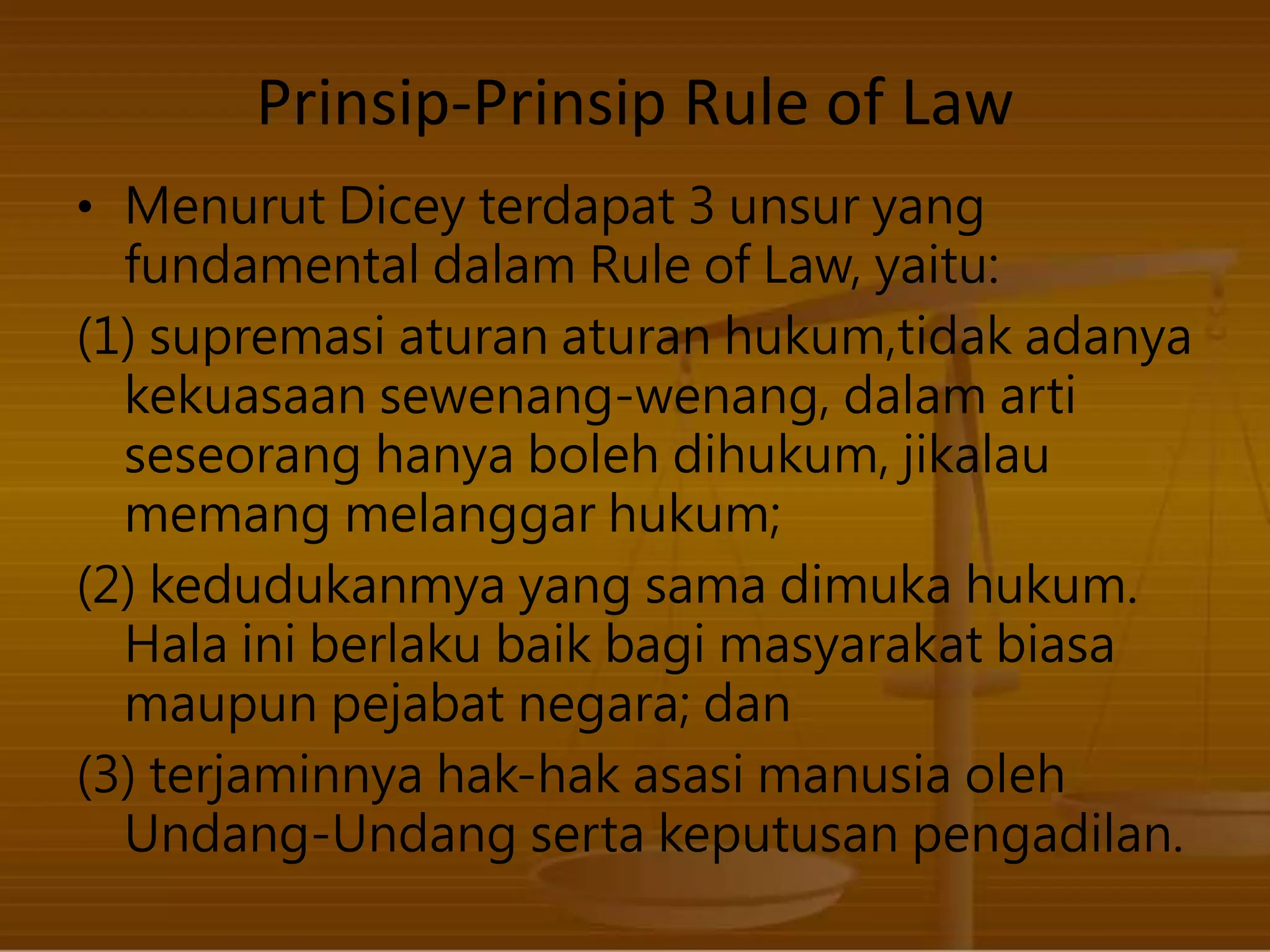 Hak Asasi Manusia (HAM) dan Rule Of Law | PPTX