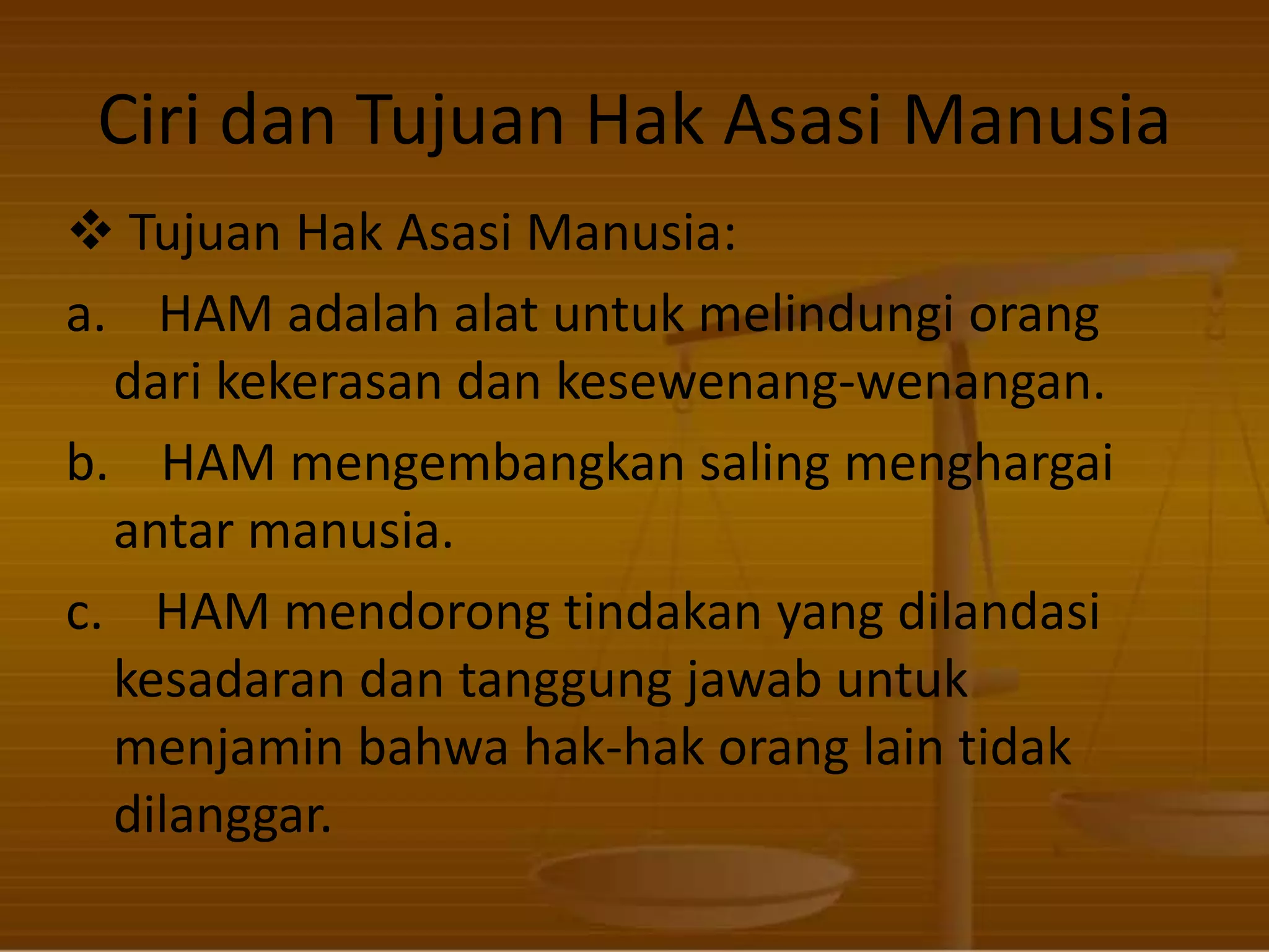 Hak Asasi Manusia (HAM) dan Rule Of Law | PPTX