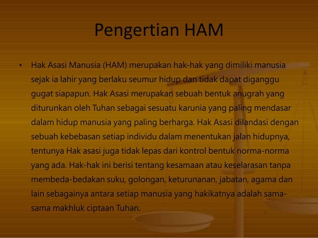 Hak Asasi Manusia (HAM) dan Rule Of Law | PPTX
