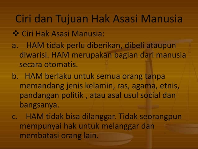 Hak Asasi Manusia (HAM) dan Rule Of Law | PPTX