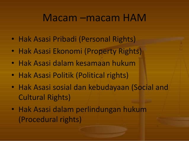 Hak Asasi Manusia (HAM) dan Rule Of Law | PPTX