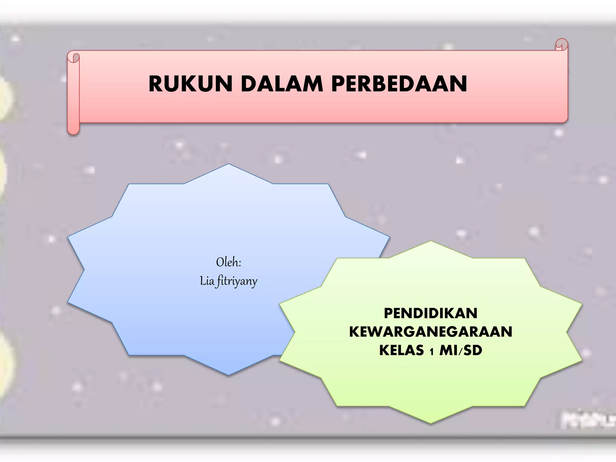 Ppt pkn kelas 1 bab i | PPTX