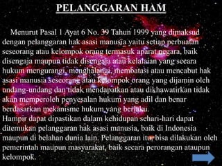 PERLINDUNGAN HAK ASASI MANUSIA | PPTX