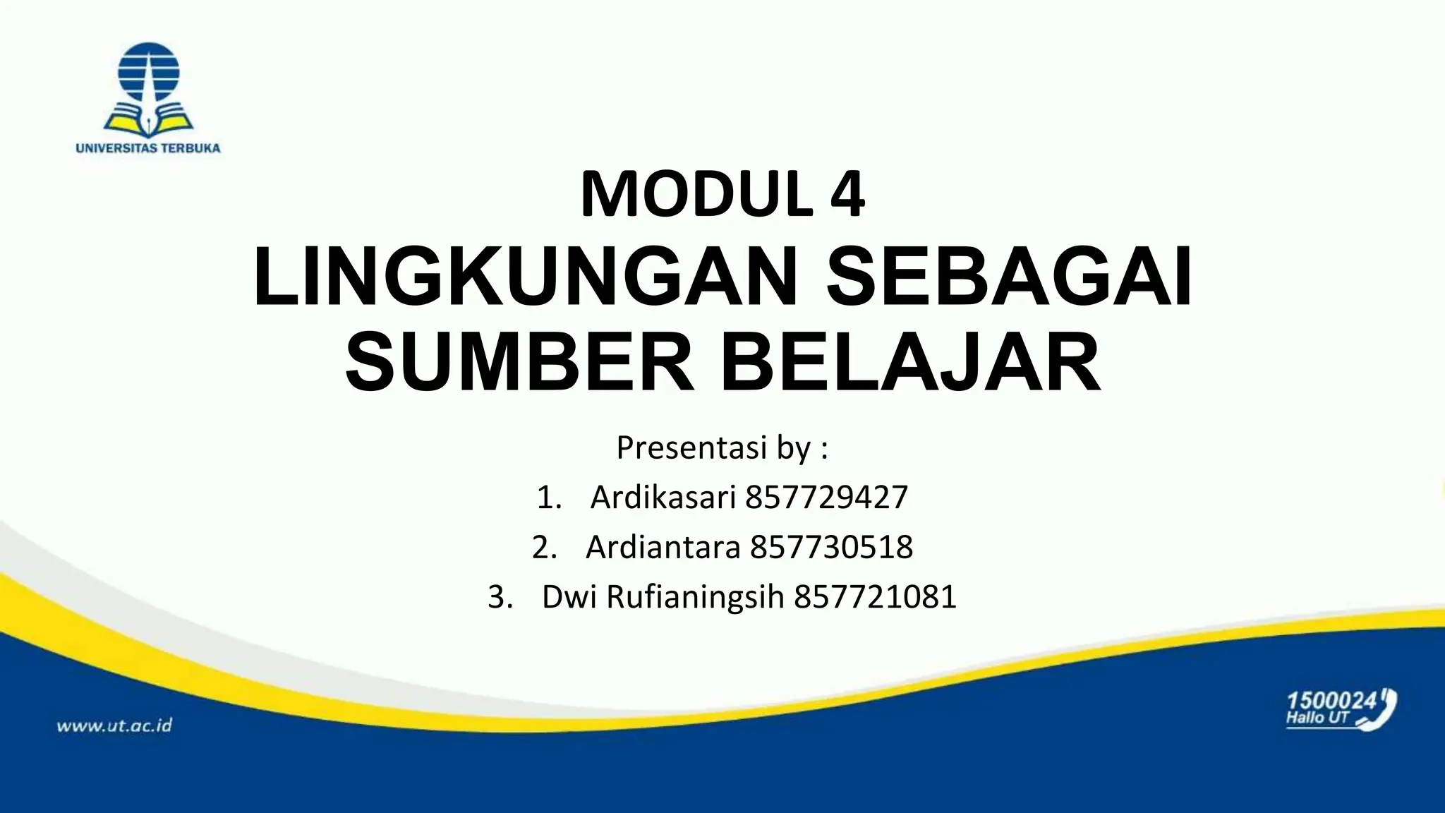 PPT PKR MODUL 4. Lingkungan Sebagai Sumber Belajarpptx | PPTX