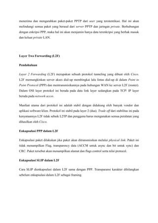 Pptp,l2 f,l2tp | PDF