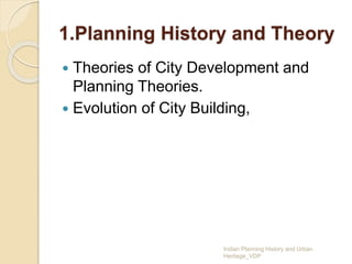 Urban History and Planning Theories | PPTX