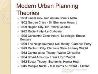 Urban History and Planning Theories | PPTX