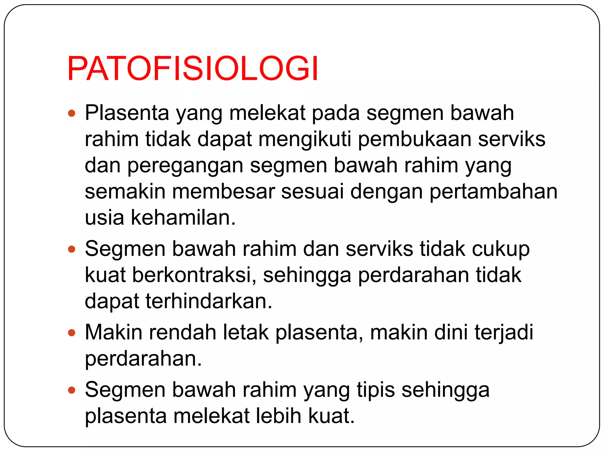 Ppt plasenta previa | PPTX