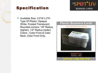 Pptplasticbusinesscards | PPT