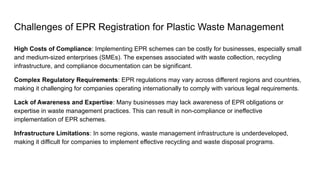 What are the benefits of EPR Registration in Plastic Waste Management | PPT