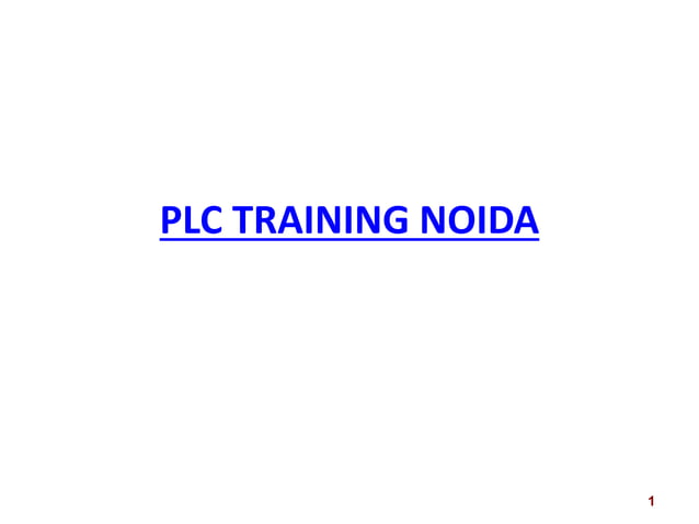 PLC Training | PPTX | Computing | Technology & Computing