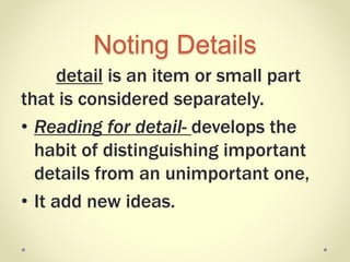 plp noting details | PPT