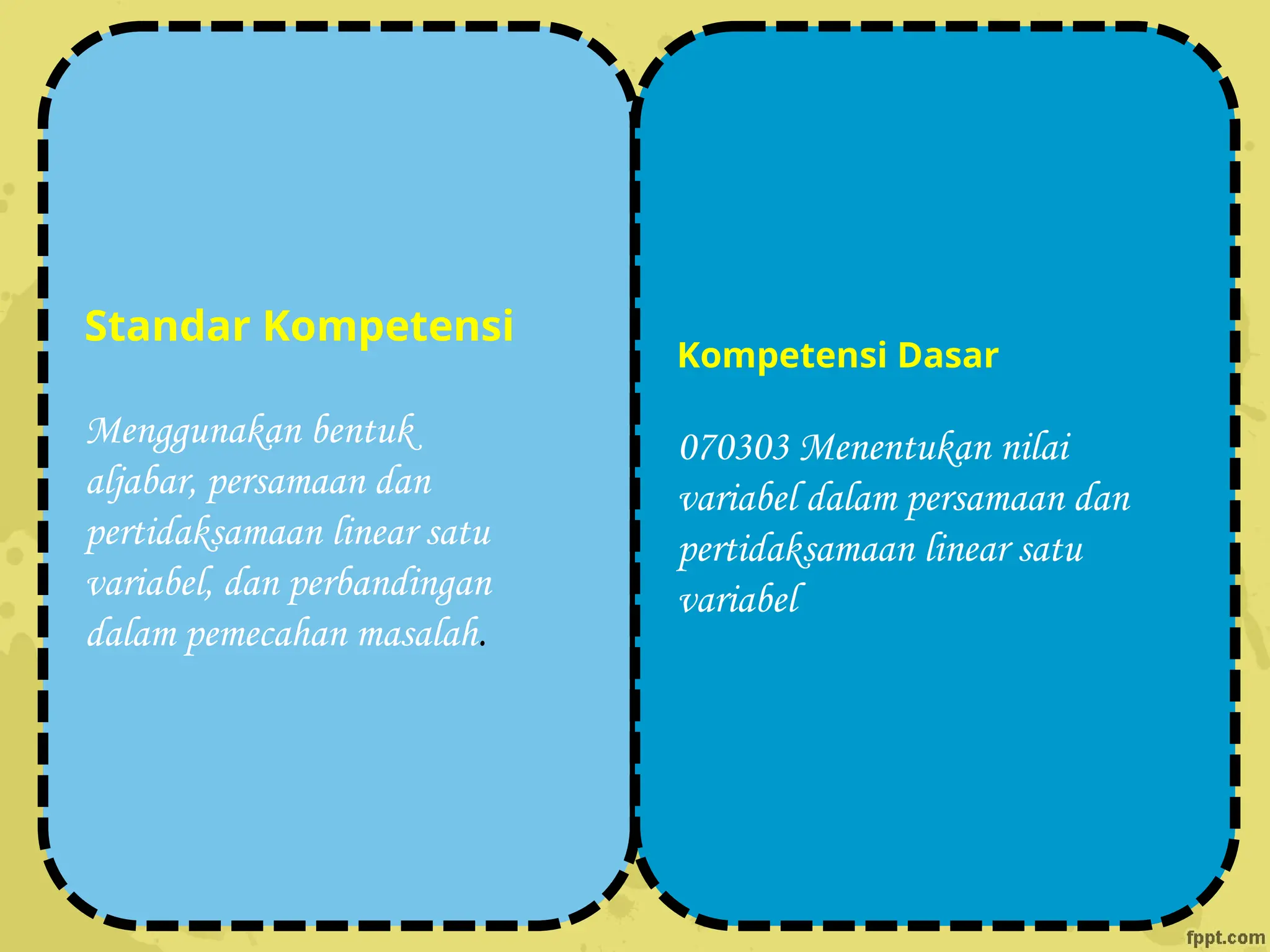 PPT Persamaan Linear Satu Variabel kelas 8 | PPT