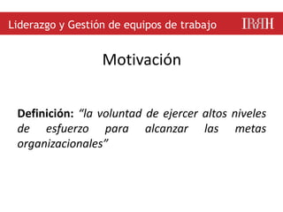 Estrategias de Motivación para Equipos de Trabajo | PPTX