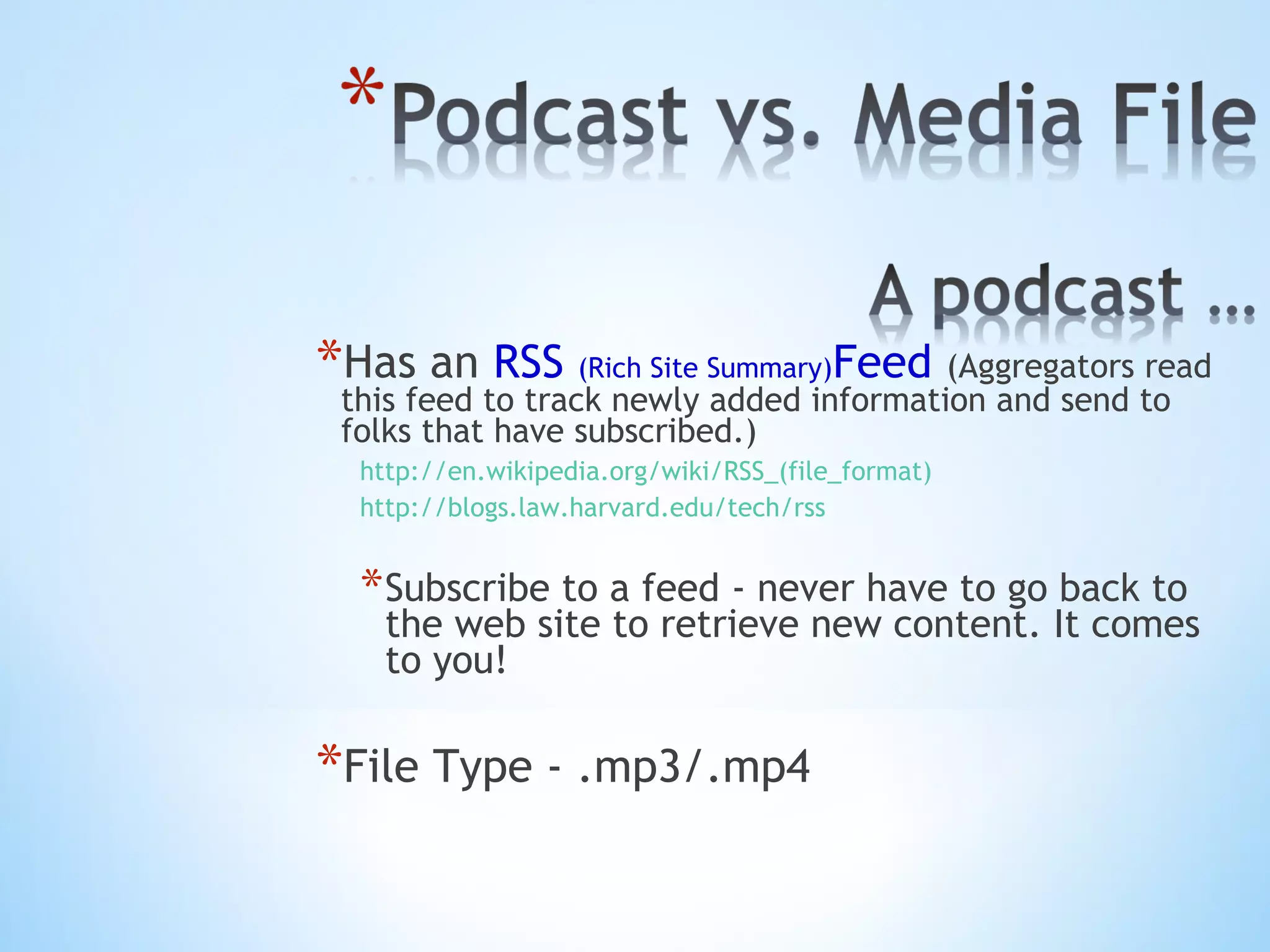 Ppt podcast | PPT