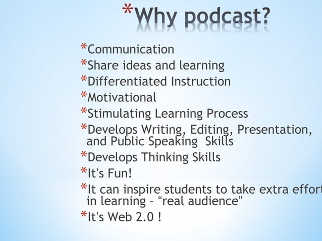 Ppt podcast | PPT