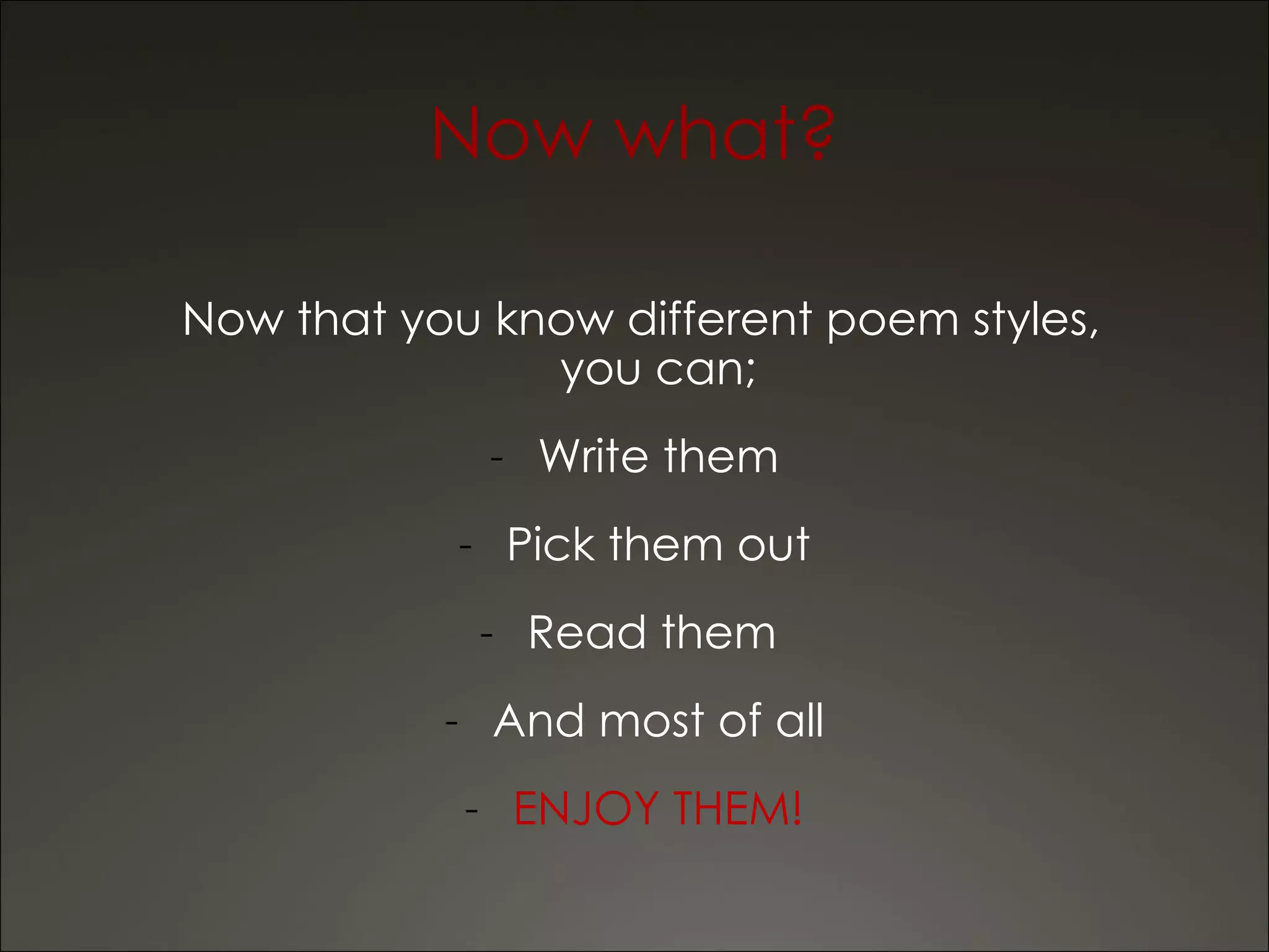 Ppt Poems2 | PPT