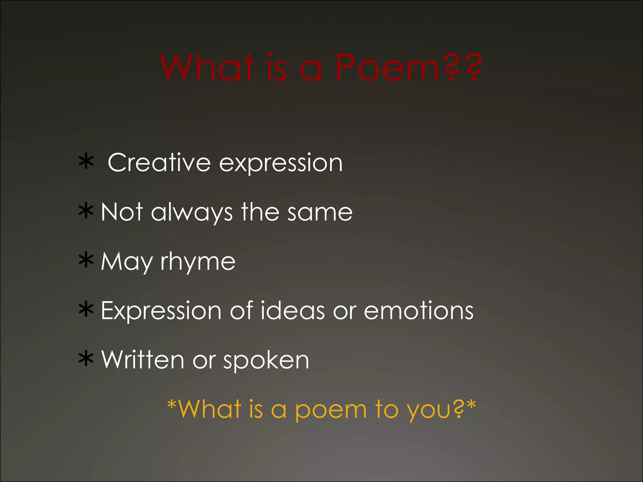 Ppt Poems2 | PPT