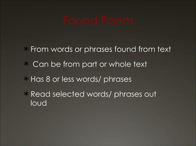 Ppt Poems2 | PPT