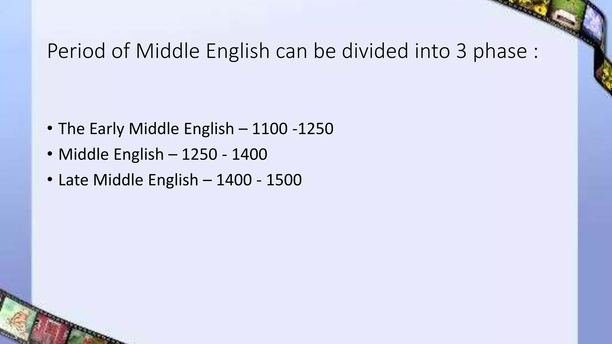 Poetry in Middle English | PPT